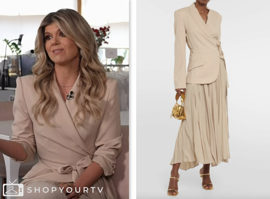 The Today Show: June 2024 Carson Love's Beige Blazer and Pleated Skirt ...