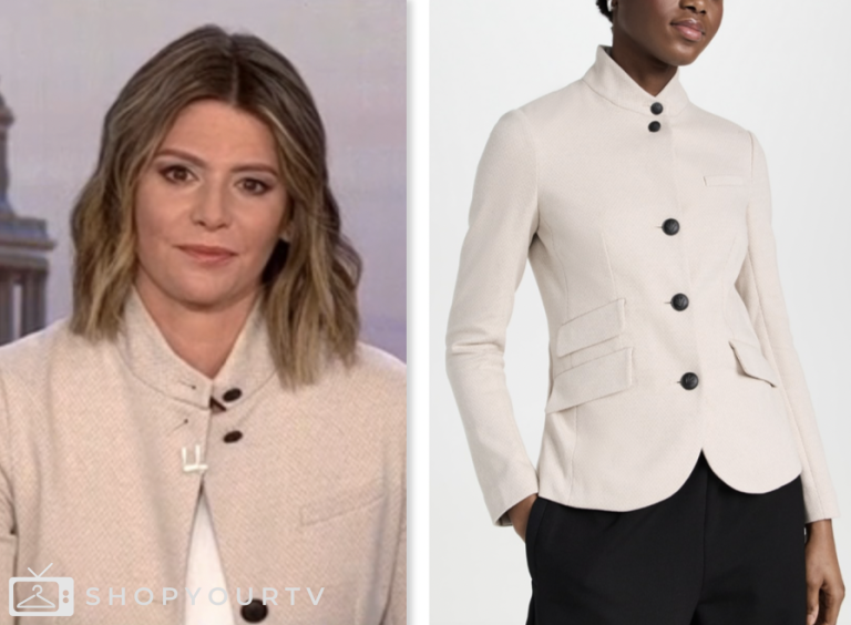 CNN This Morning: June 2024 Kasie Hunt's Olive Green Rolled Sleeve ...