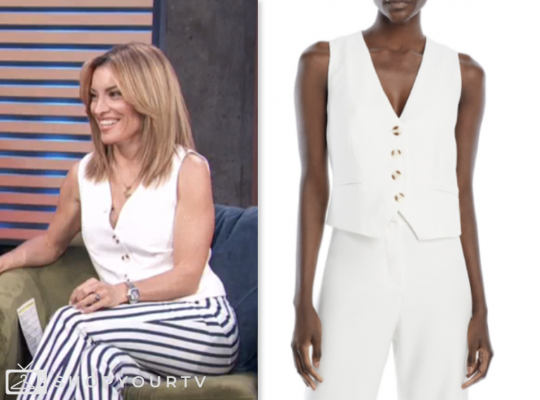 Access Daily: June 2024 Kit Hoover's White Vest | Shop Your TV