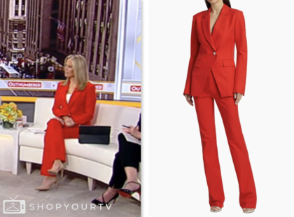 Outnumbered: June 2024 Martha MacCallum's Red Blazer and Pant Suit ...