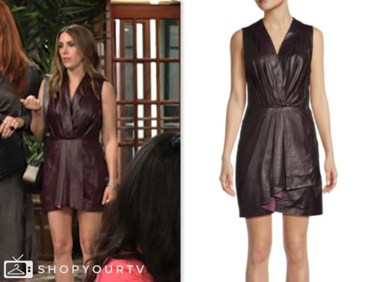 The Young and the Restless: June 2024 Chloe Mitchell Fisher's Burgundy ...