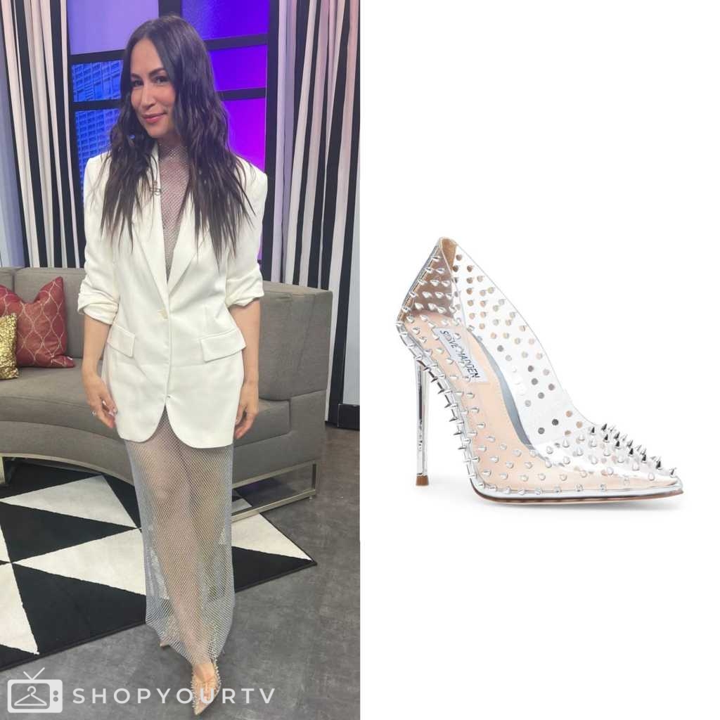 The Social: June 2024 Cynthia Loyst’s Transparent Studded Heels | Shop ...