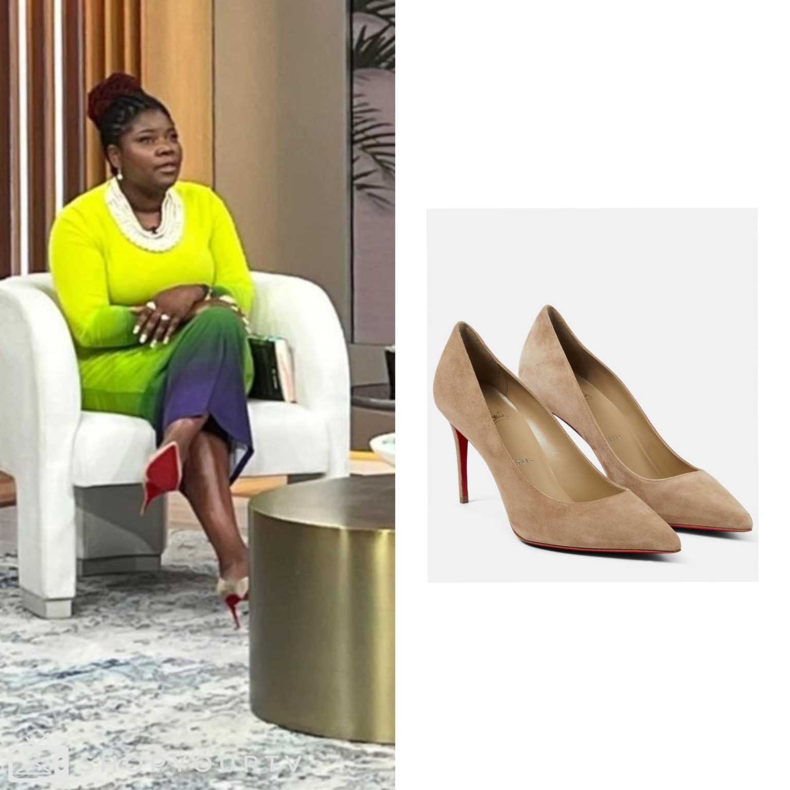 CBS Mornings: June 2024 Kellie Carter Jackson’s Brown Suede Pumps ...