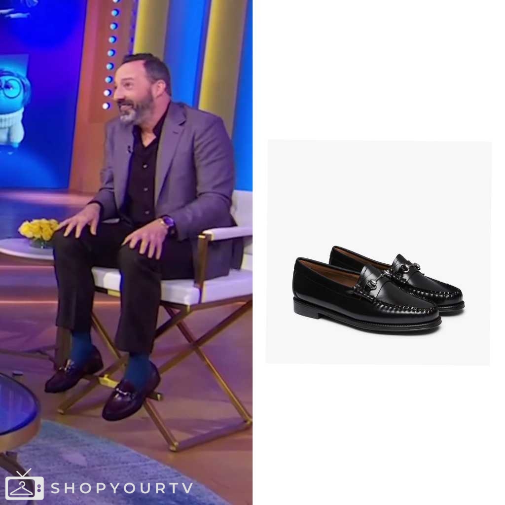 Good Morning America: June 2024 Tony Hale’s Black Horsebit Loafers ...