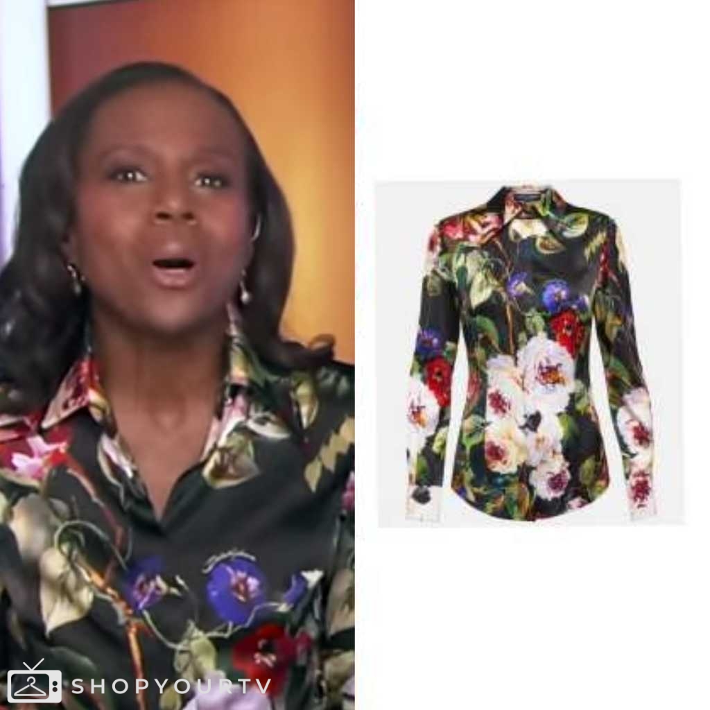 Good Morning America: June 2024 Deborah Roberts’s Floral Print Shirt | Shop Your TV