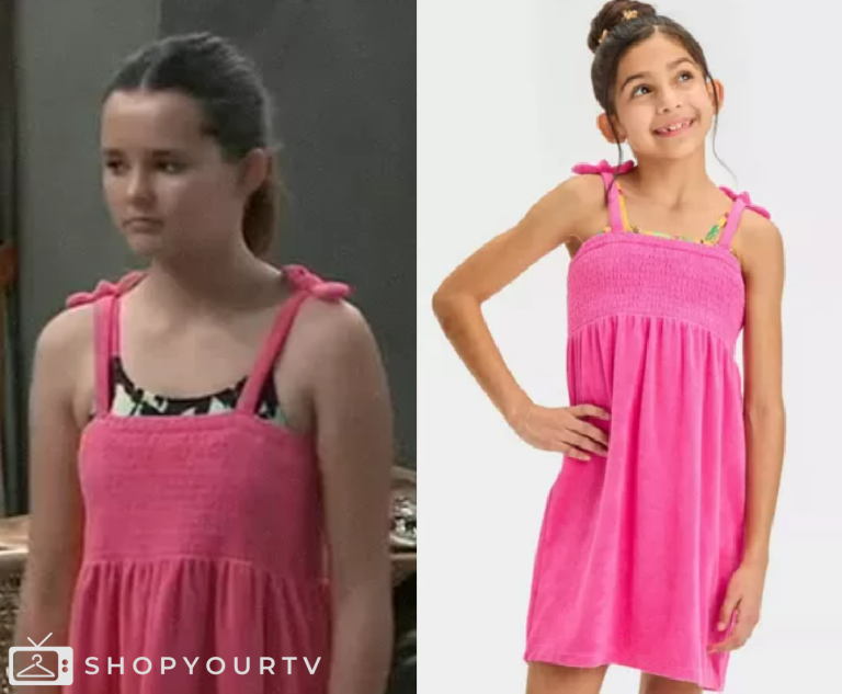 General Hospital: June 2024 Georgie's Pink Square Neck Dress | Shop Your TV