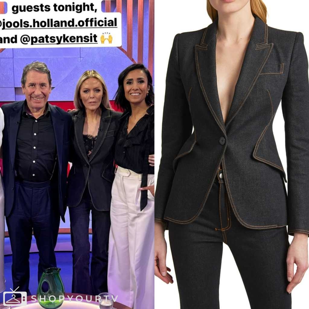 The One Show: June 2024 Patsy Kensit’s Denim Blazer | Shop Your TV