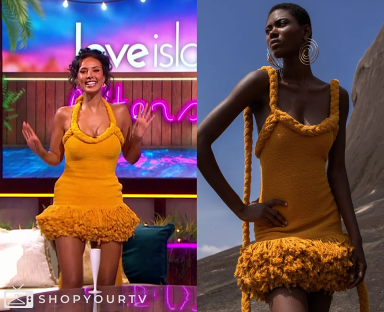 Love Island Aftersun: Season 11 Episode 3 Maya's Yellow Mini Dress ...