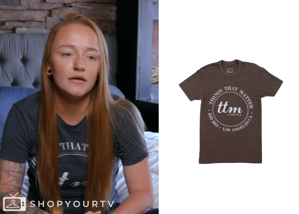 Teen Mom The Next Chapter: Season 2 Episode 4 Maci's "TTM" Tee | Shop Your TV