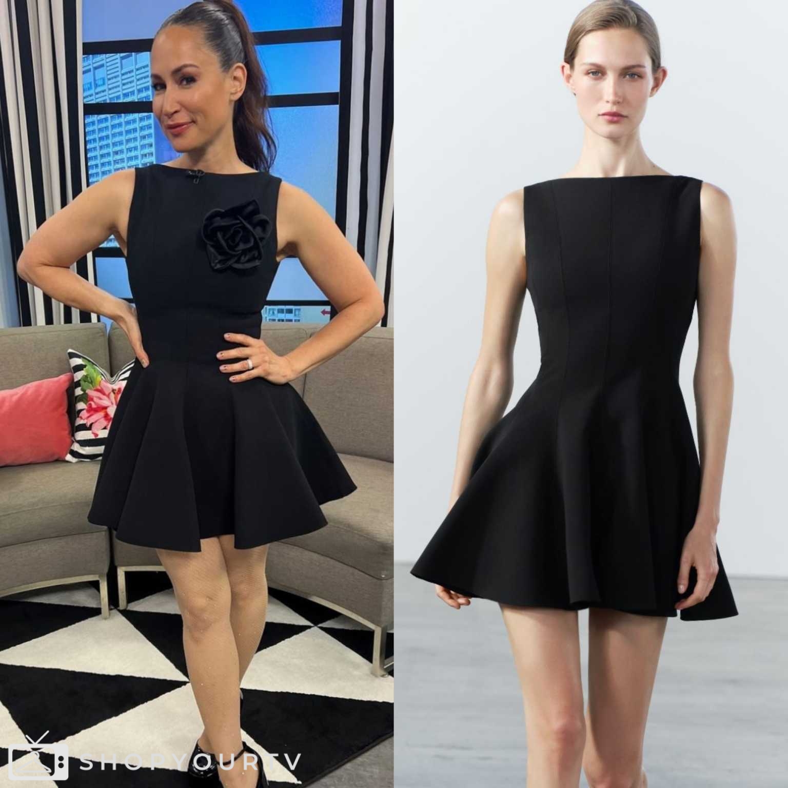The Social: June 2024 Cynthia Loyst’s Black Fit and Flare Mini Dress ...