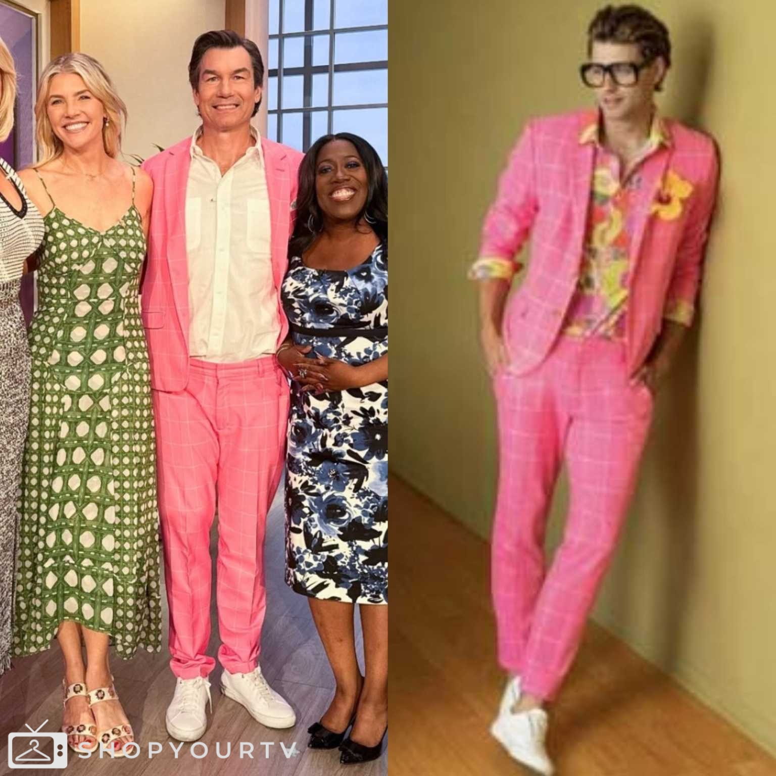 The Talk: June 2024 Jerry O'Connell’s Pink Checked Pants | Shop Your TV