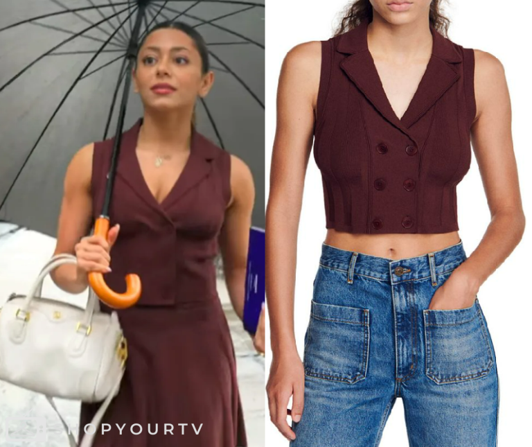 Owning Manhattan: Season 1 Episode 2 Jade Shenker's Brown Knit Vest ...