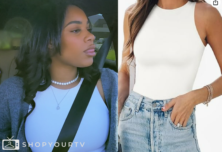 Teen Mom The Next Chapter: Season 2 Episode 1 Ashley's White Bodysuit | Shop Your TV