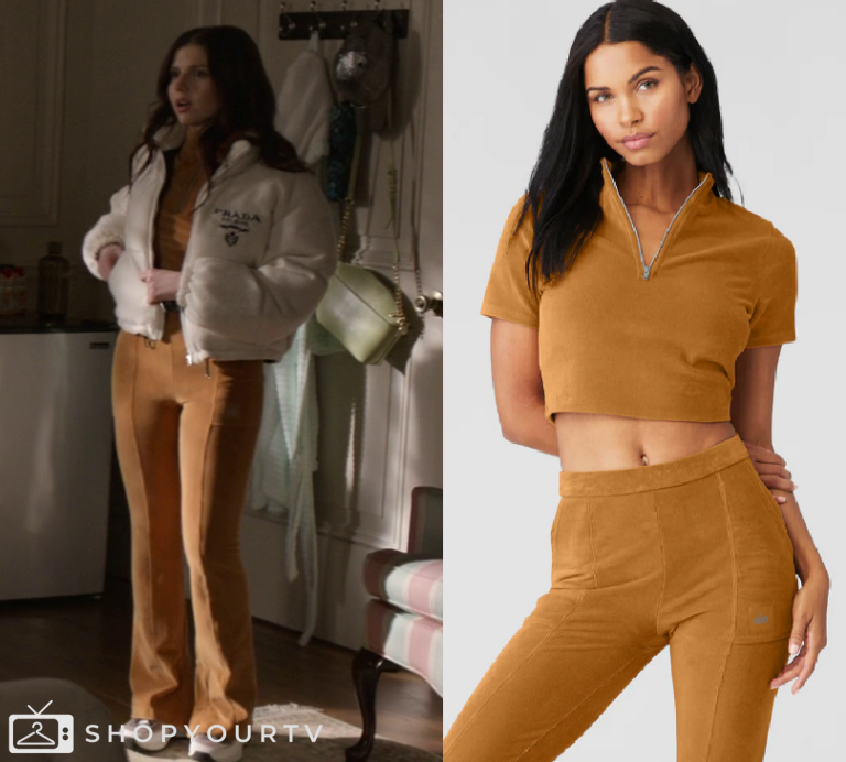 Power Book II Ghost: Season 4 Episode 1 Brown Cord Half Zip Top | Shop ...