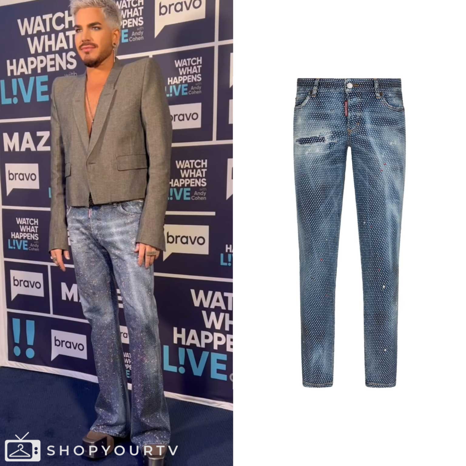 Watch What Happens Live: June 2024 Adam Lambert’s Embellished Denim ...