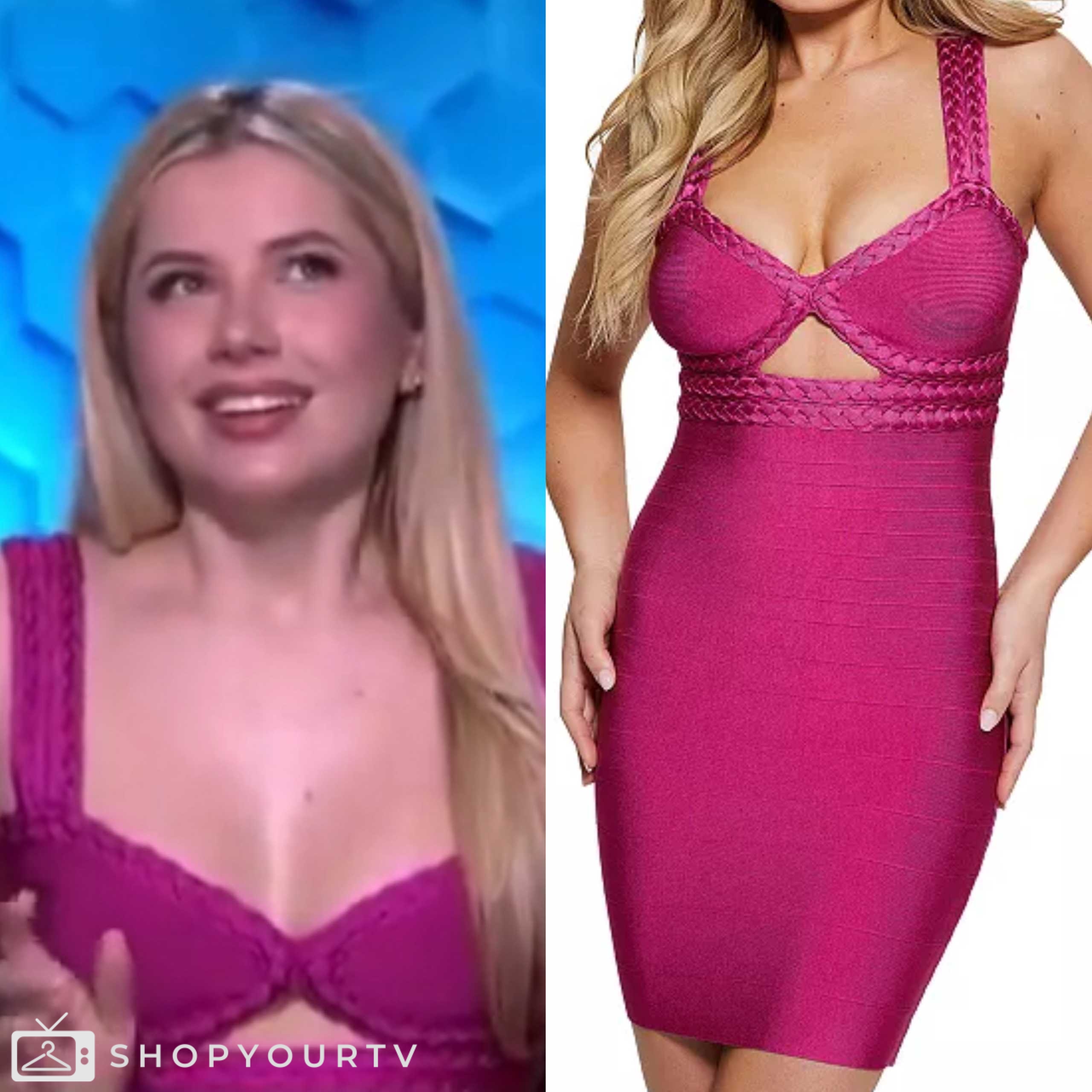 Big Brother USA Season 26 Episode 1 Leah s Magenta Dress Shop Your TV big-brother-usa-season-26-episode-1-leah-s-magenta-dress-shop-your-tv