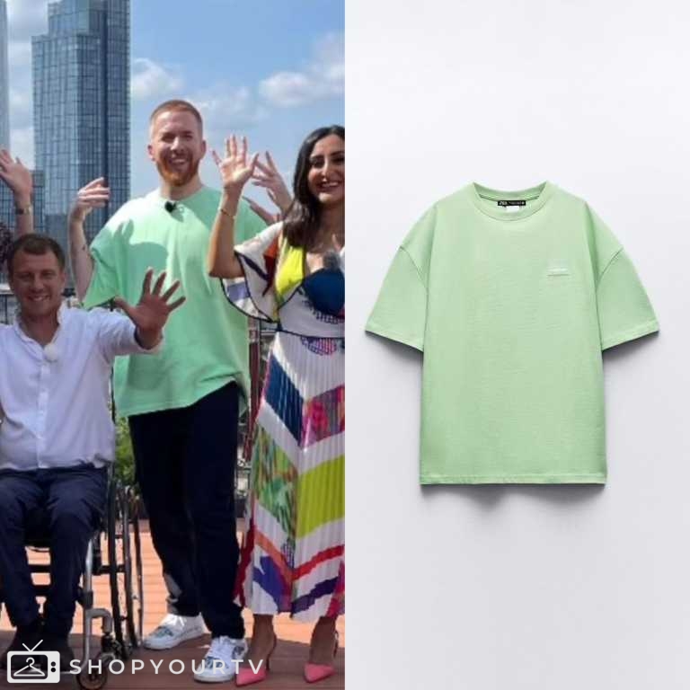 BBC Morning Live: July 2024 Neil's Green Neon Oversized Shirt | Shop ...