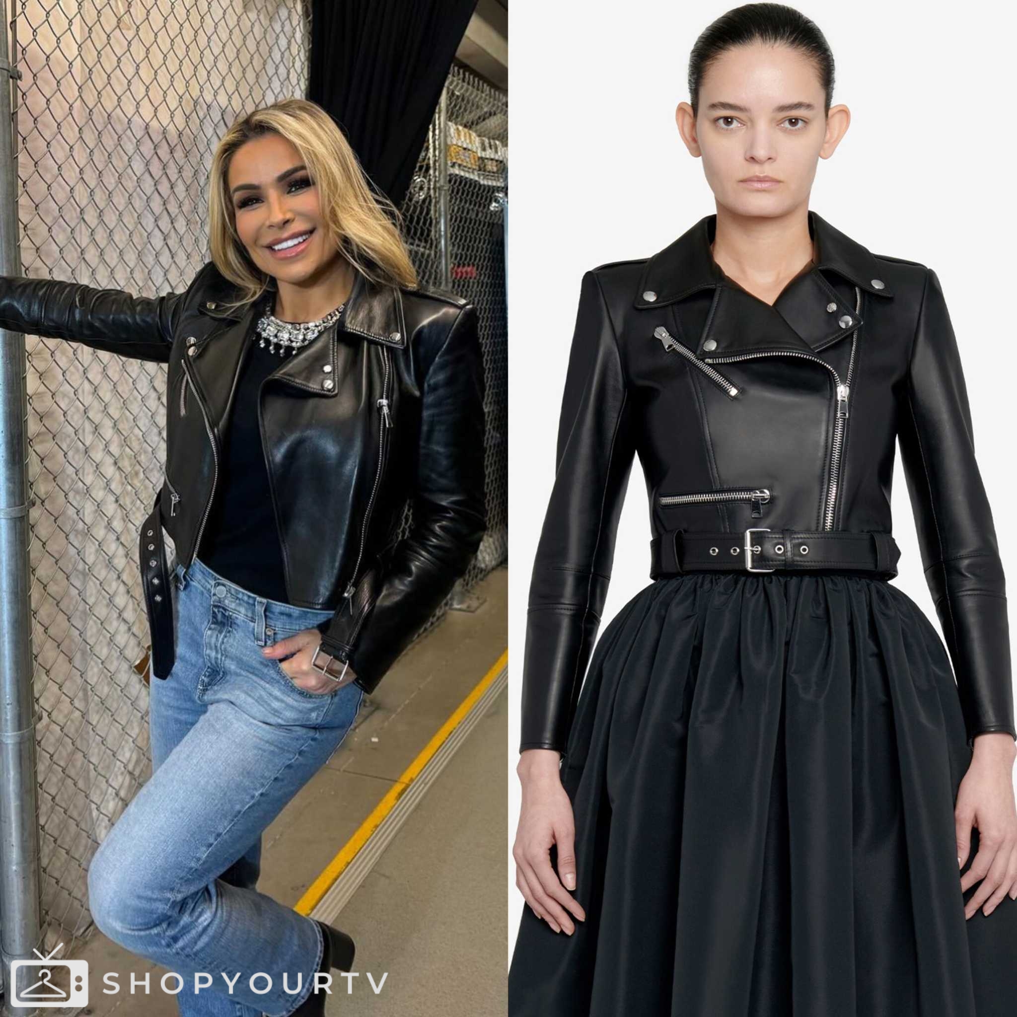 WWE RAW June 2024: Natalya's Cropped Leather Jacket | Shop Your TV