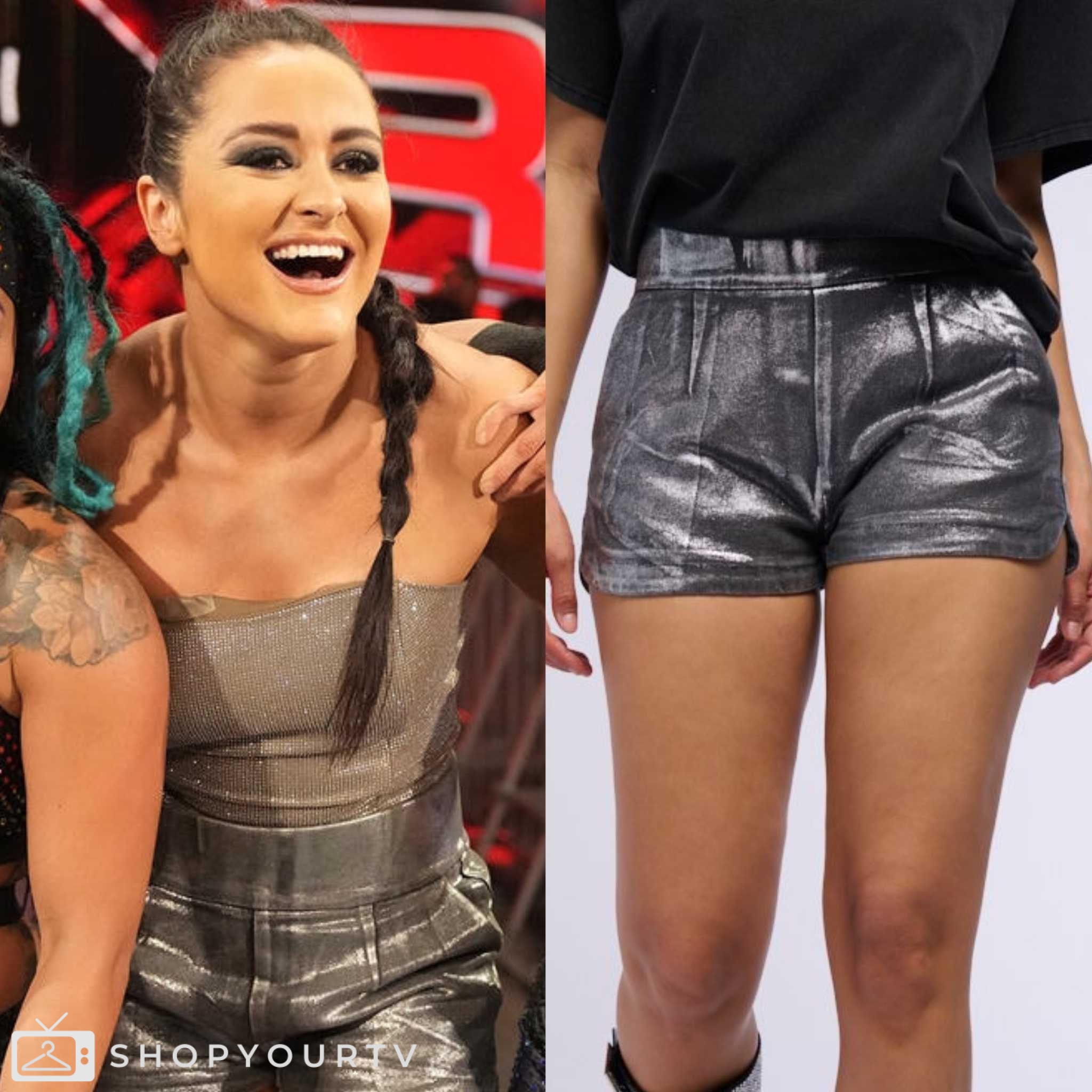 WWE RAW June 2024: Lyra's Metallic Shorts | Shop Your TV