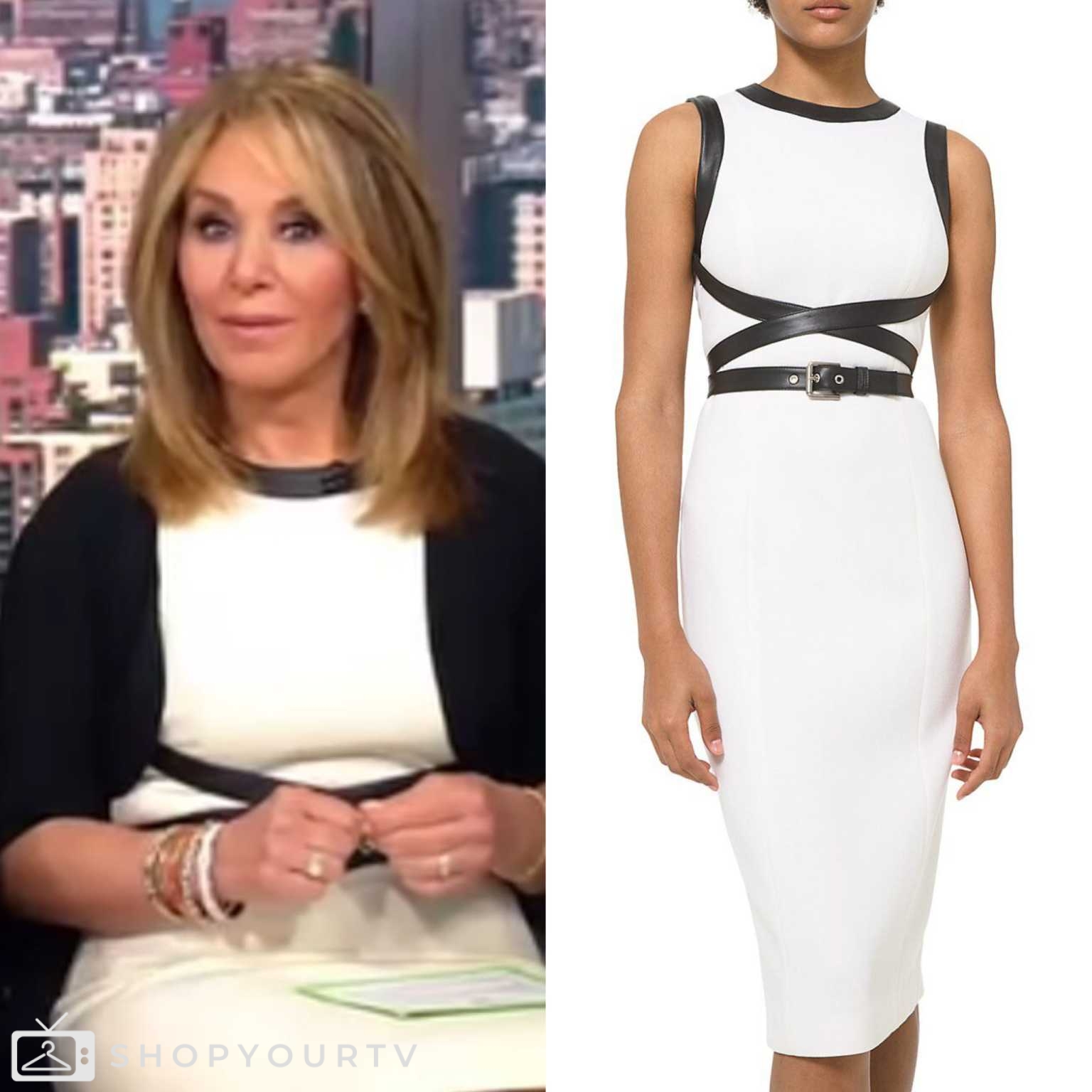Good Day New York: July 2024 Rosanna Scotto’s White Cross Belt Dress ...