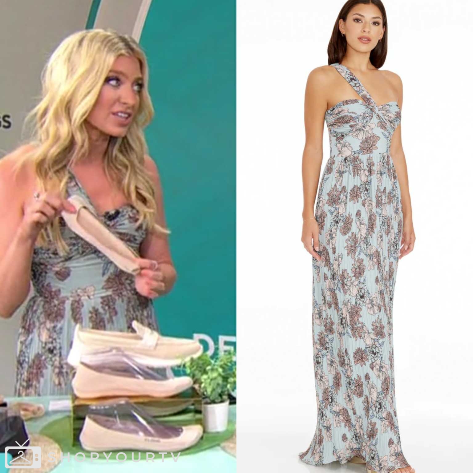 CBS Mornings: July 2024 Ashley Bellman’s Printed Maxi Dress | Shop Your TV