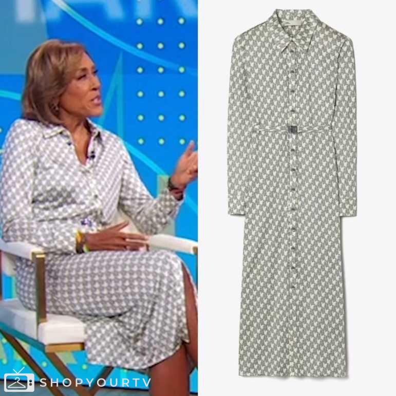 Good Morning America: July 2024 Robin Roberts’s Printed Shirtdress ...