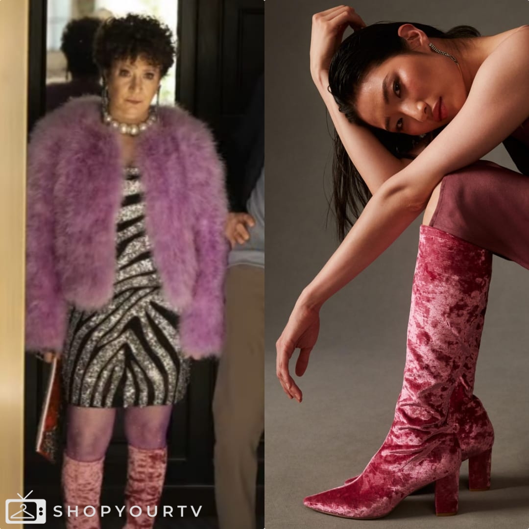 Live with Kelly and Mark: July 2024 Susie’s Velvet Knee-High Boots ...