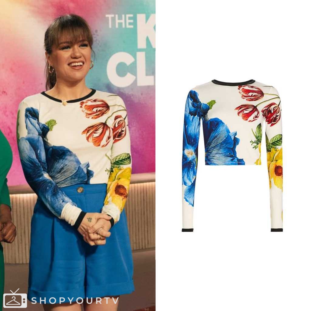 The Kelly Clarkson Show: July 2024 Kelly Clarkson’s Floral Print Long ...