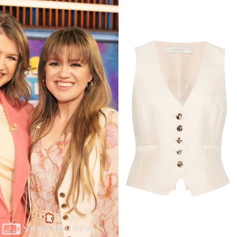The Kelly Clarkson Show: June 2024 Kelly Clarkson’s Pink Waistcoat ...