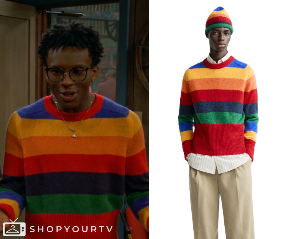 Bunk'd: Season 7 Episode 14 Noah's Rainbow Sweater | Shop Your TV