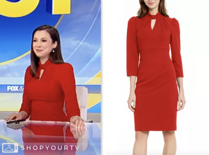 Fox and Friends: July 2024 Chanley Painter's Red Knot Keyhole Dress ...