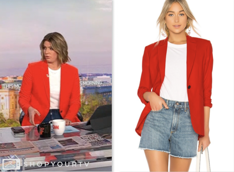 CNN This Morning: July 2024 Kasie Hunt's Pink Purple Double Breasted ...