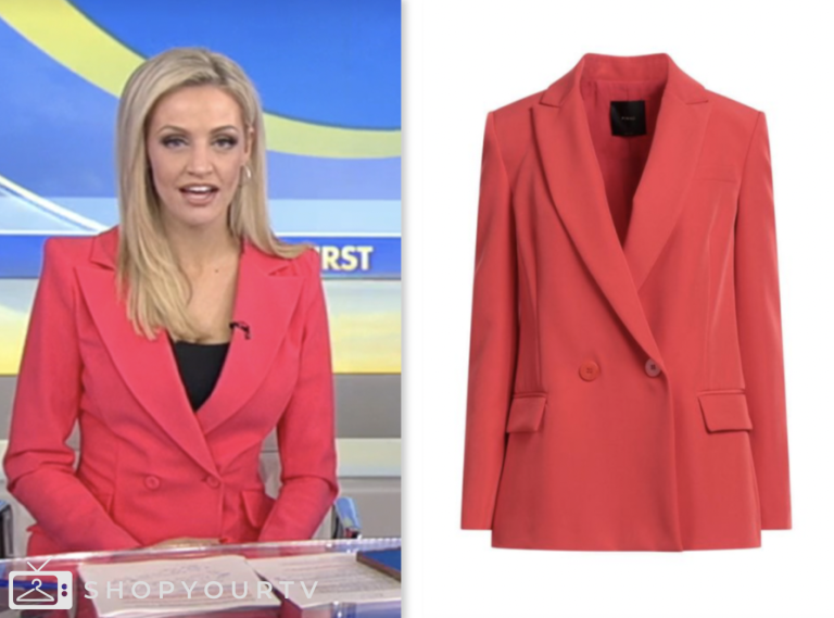 Fox and Friends: July 2024 Carley Shimkus's Pink Red Blazer | Shop Your TV
