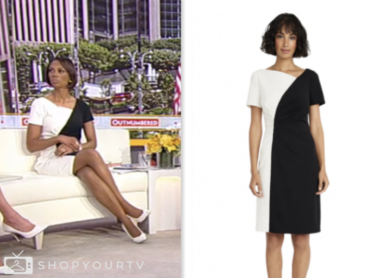 Outnumbered: June 2022 Emily Compagno's Black and White Contrast Trim ...