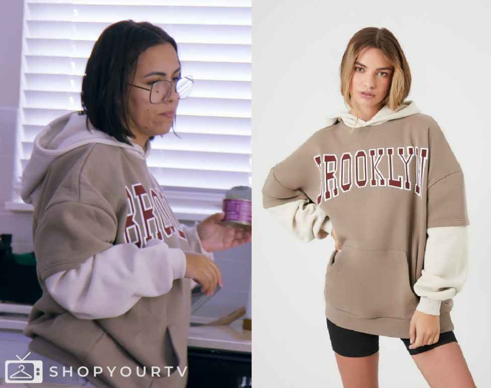 Teen Mom The Next Chapter: Season 2 Episode 5 Beige/White Brooklyn Hoodie | Shop Your TV