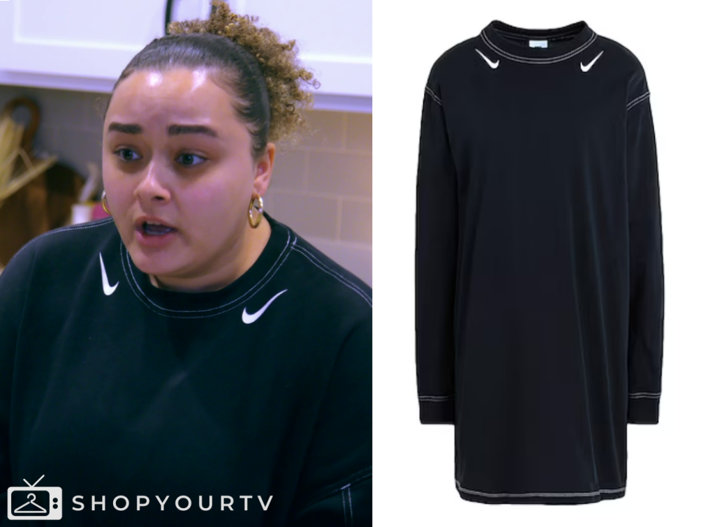 Teen Mom The Next Chapter: Season 2 Episode 5 Black Double Nike Tick Sweater | Shop Your TV