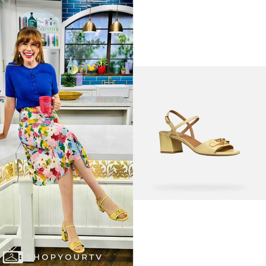 The Good Stuff With Mary Berg: June 2024 Mary Berg’s Yellow Chain Sandals | Shop Your TV