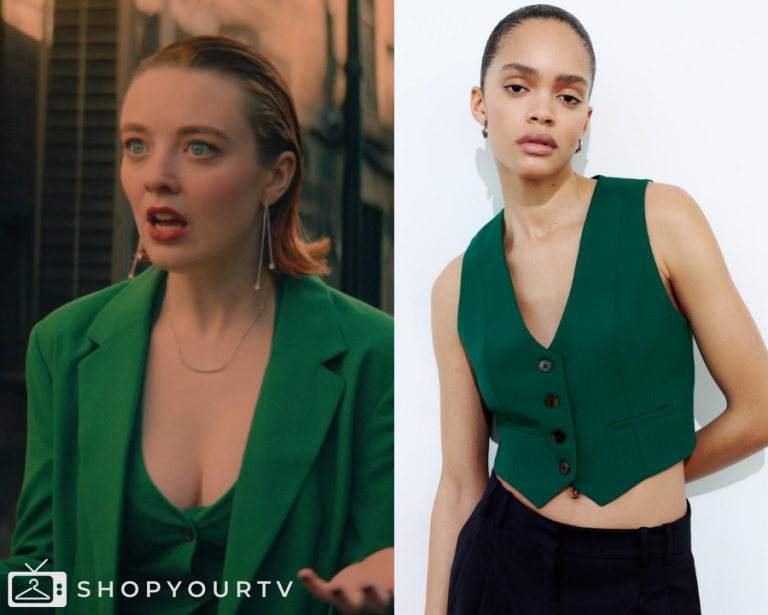 Dinosaur: Season 1 Episode 2 Evie's Forest Green Vest | Shop Your TV