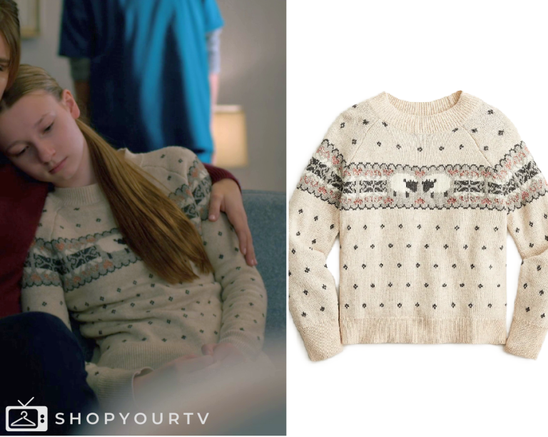 Evil: Season 4 Episode 10 Lexis' Fair Isle Sheep Sweater | Shop Your TV