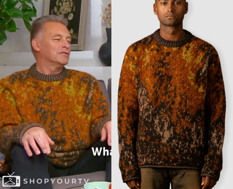 Celebrity Gogglebox: Season 6 Episode 6 Orange Camo Print Sweater ...