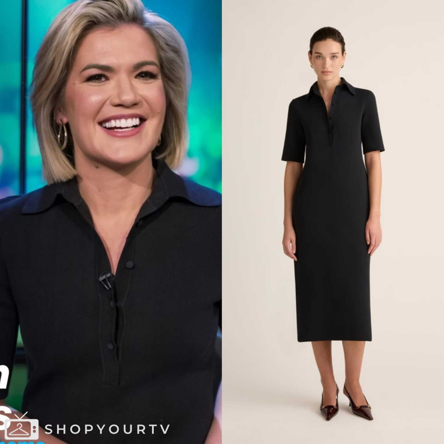 The Project: July 2024 Sara Harris’s Black Belted Dress | Shop Your TV