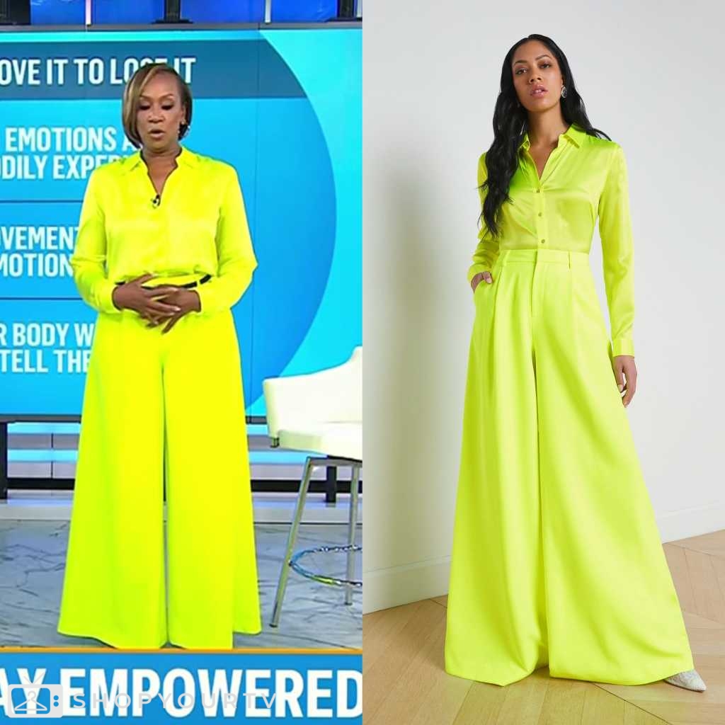 The Today Show: July 2024 Dr. Anita Phillips’s Neon Wide Leg Trousers ...