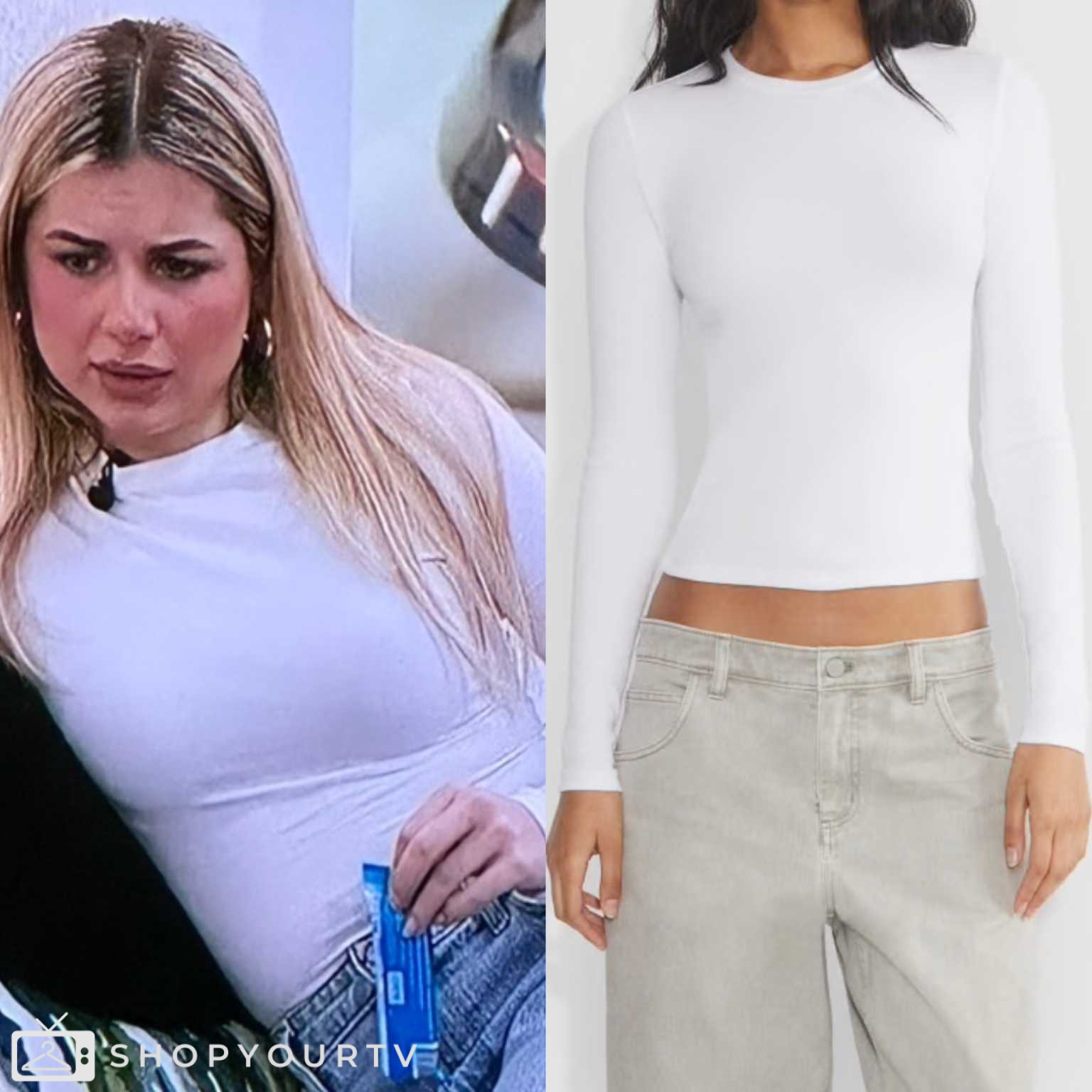 Big Brother USA: Season 26 Episode 8 Leah’s White Long Sleeve | Shop ...