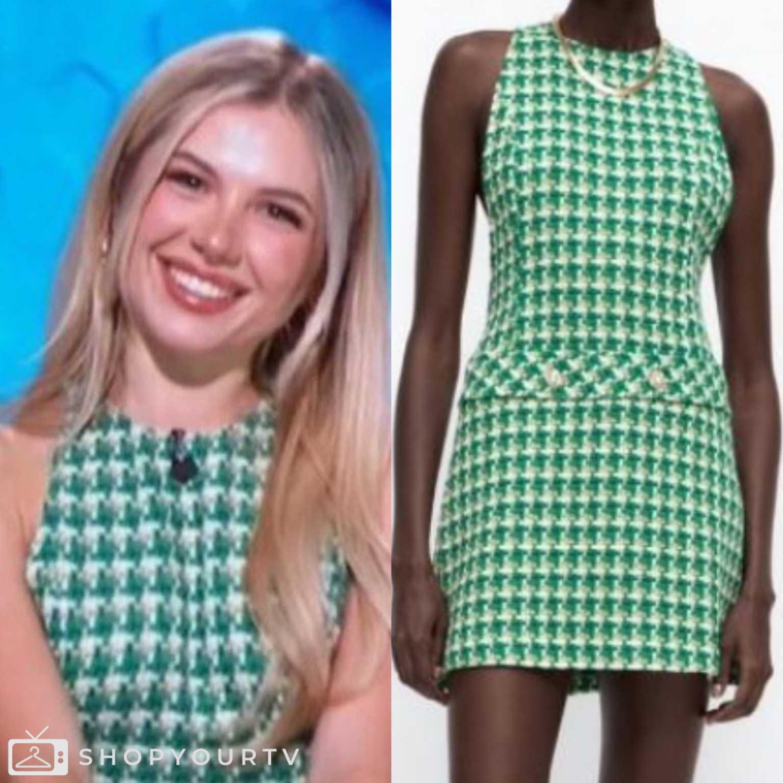 Big Brother USA: Season 26 Episode 8 Leah’s Houndstooth Dress | Shop ...