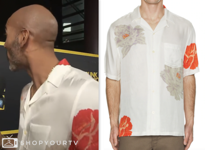 Extra: August 2024 Melvin Robert's White and Red Floral Camp Shirt ...