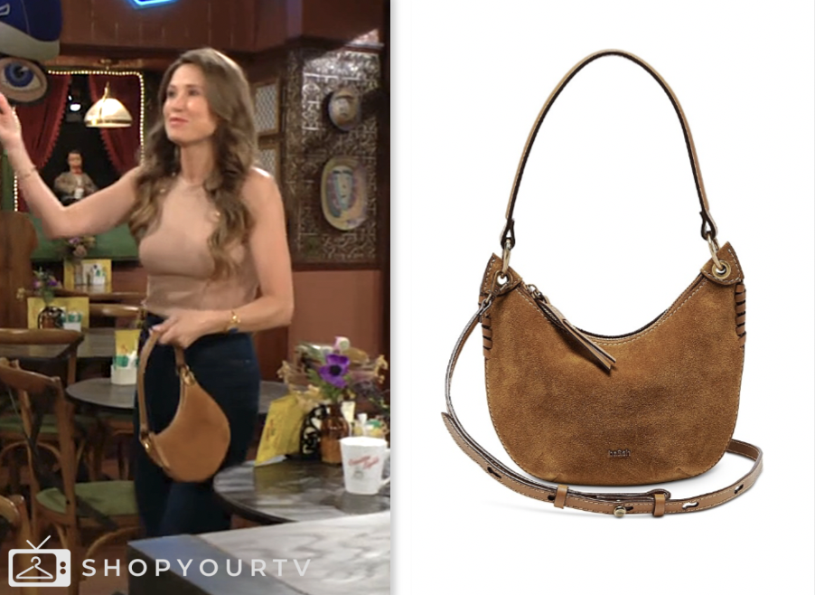 The Young and the Restless: August 2024 Heather Stevens's Brown Suede ...