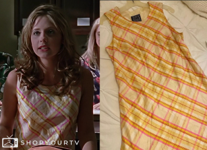 Buffy The Vampire Slayer: Season 1 Episode 4 Buffy's Plaid Dress | Shop ...