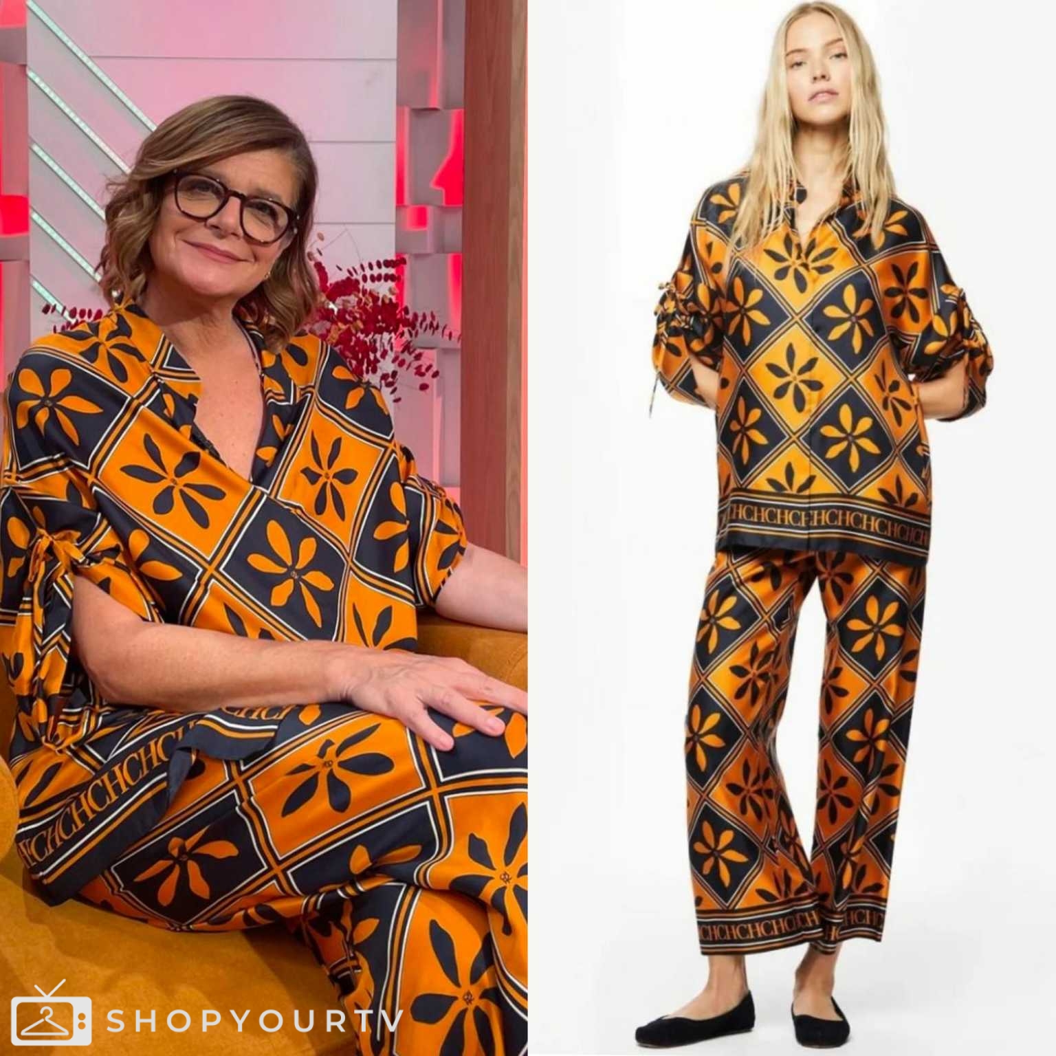 Julia: July 2024 Julia’s Geometric straight-leg pants | Shop Your TV