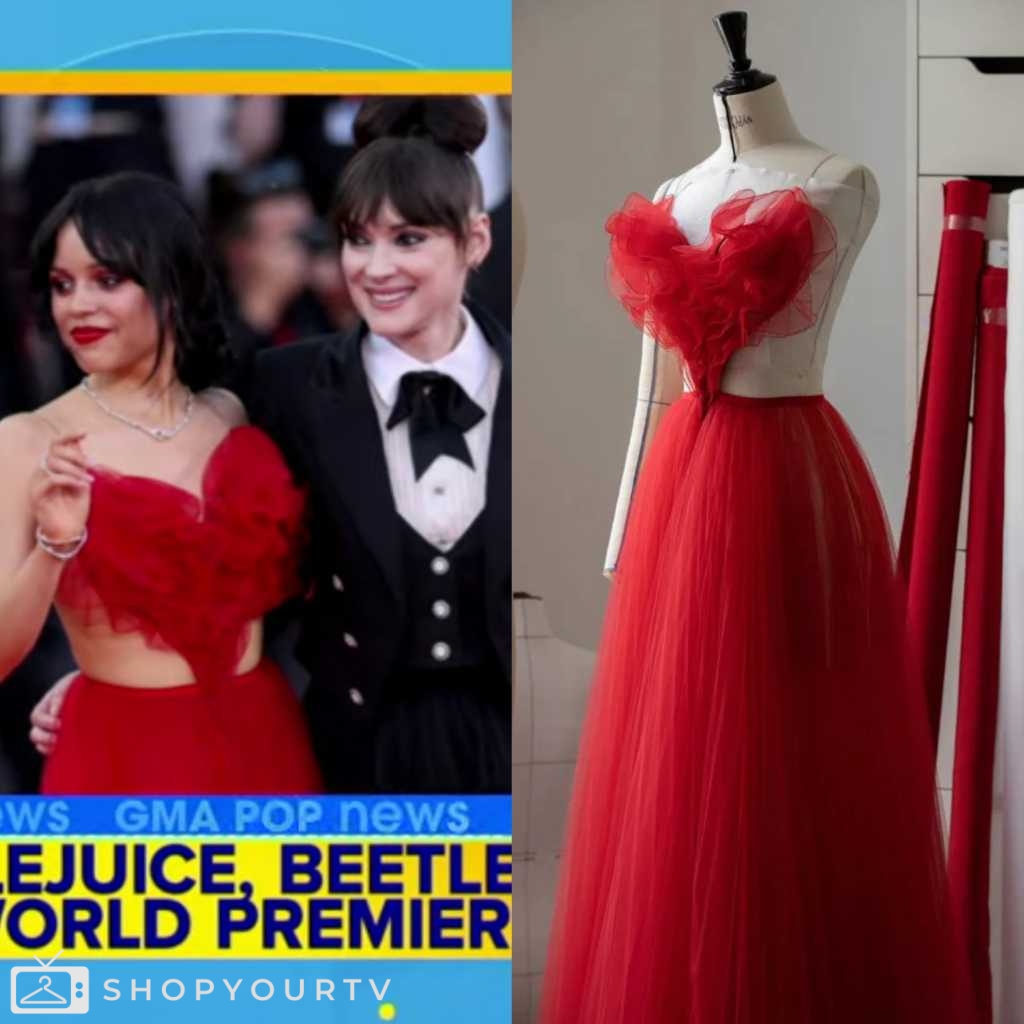 Good Morning America: August 2024 Jenna’s Red Tulle Gown | Shop Your TV