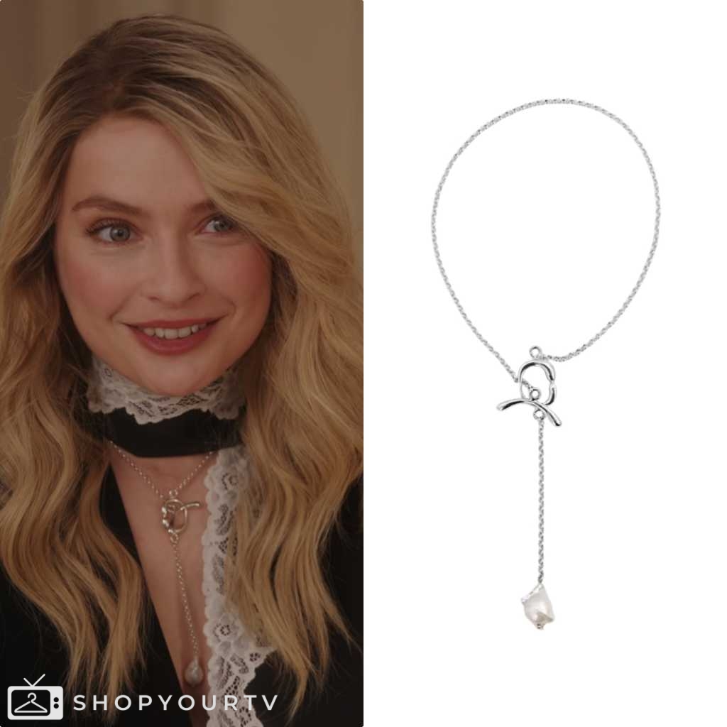 Emily in Paris: Season 4 Episode 9 Camille's Silver Chain Pearl ...